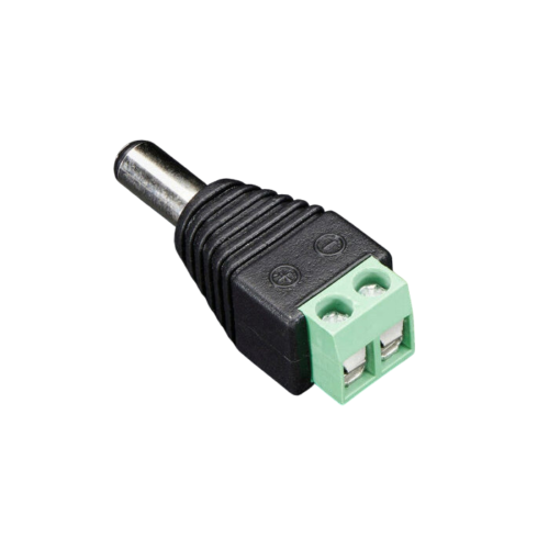 Male DC Jack Adapter with Terminal Block | Volttronics